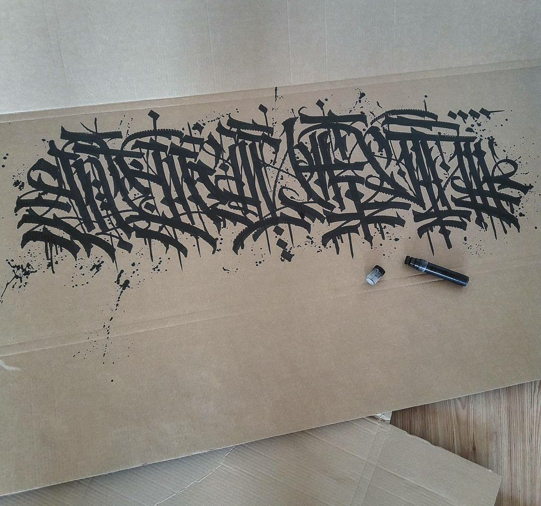 OSCAR HANDSTYLES - LETTERING WITH MONTANA EMPTY MARKERS
