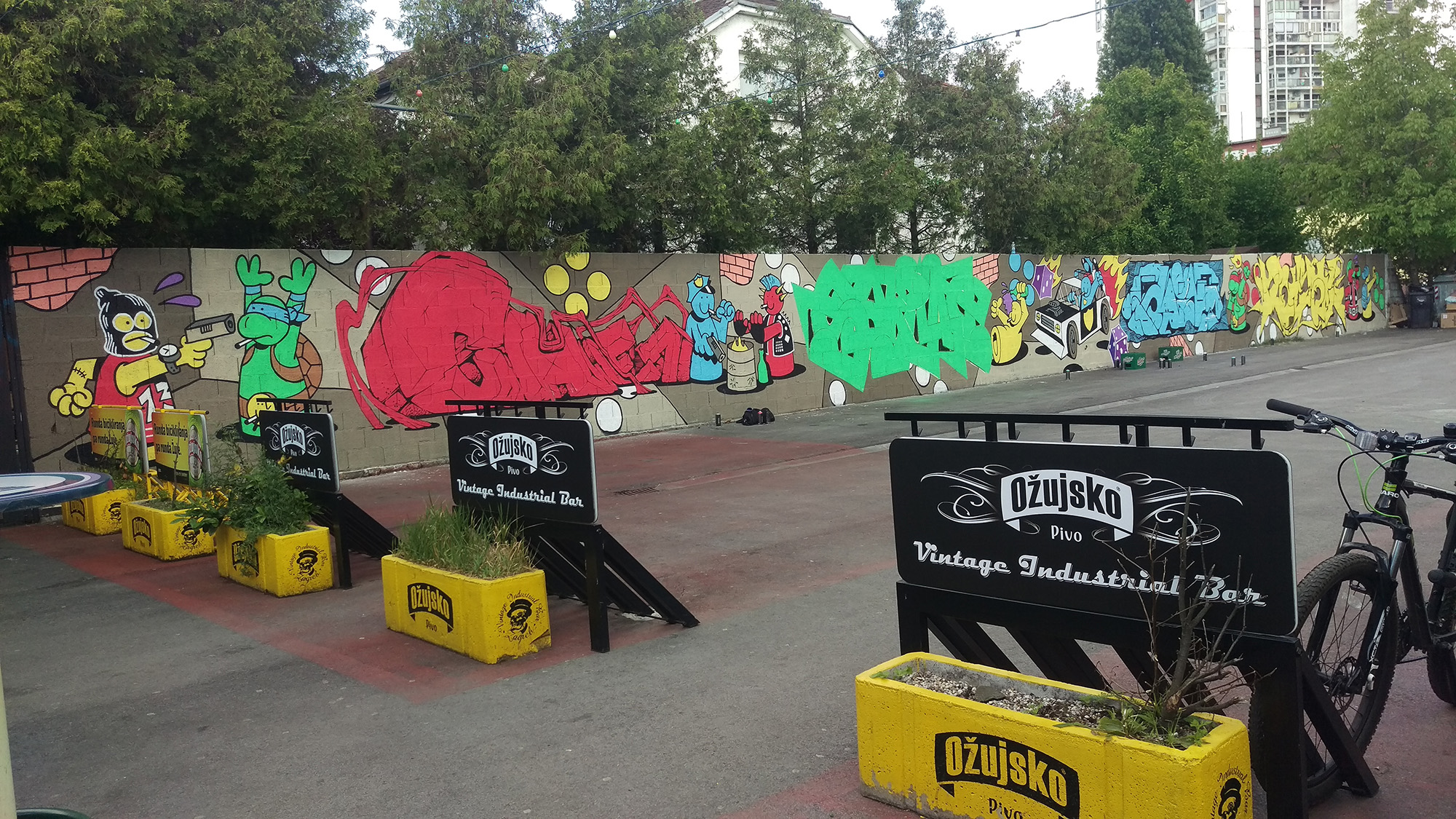 Graffiti Na Gradele Festival in Zagreb Croatia - wall painting