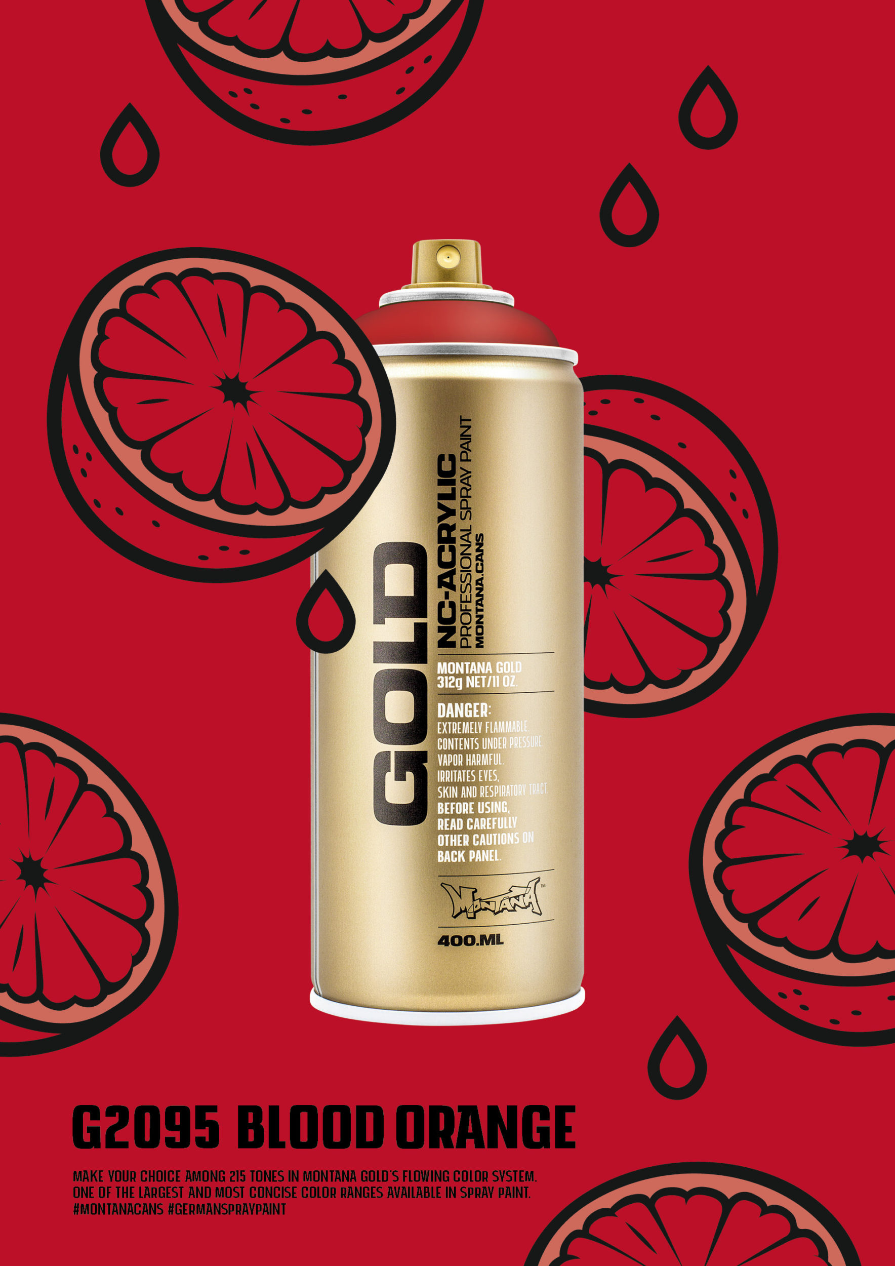 Montana GOLD G2095 BLOOD ORANGE of the G2000 series