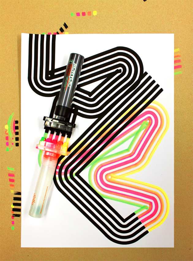 The extra wide ACRYLIC Markers – the perfect Calligraphy tool!